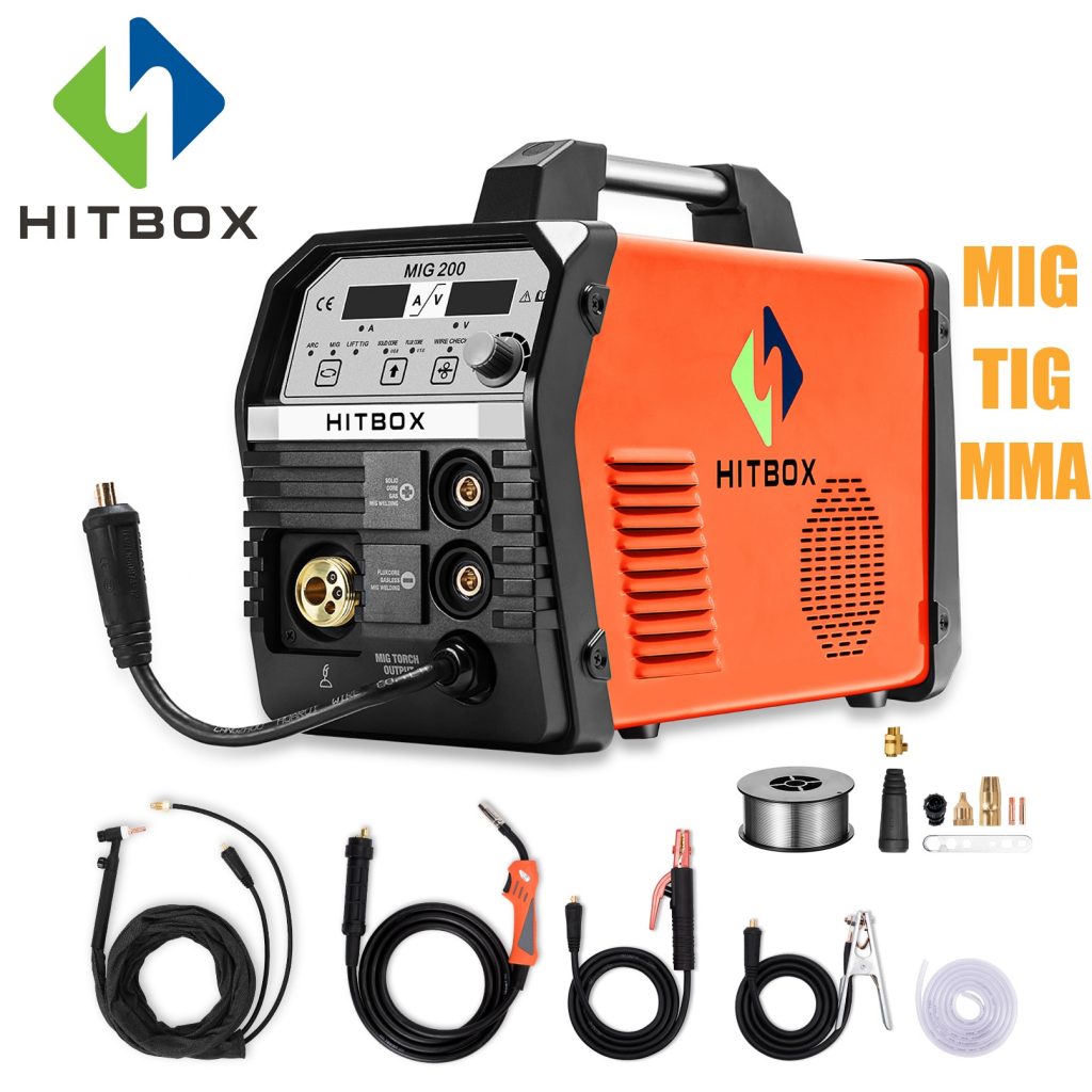 Equipo de soldadura HITBOX Mig MIG200 MIG LIFT TIG MMA 220V