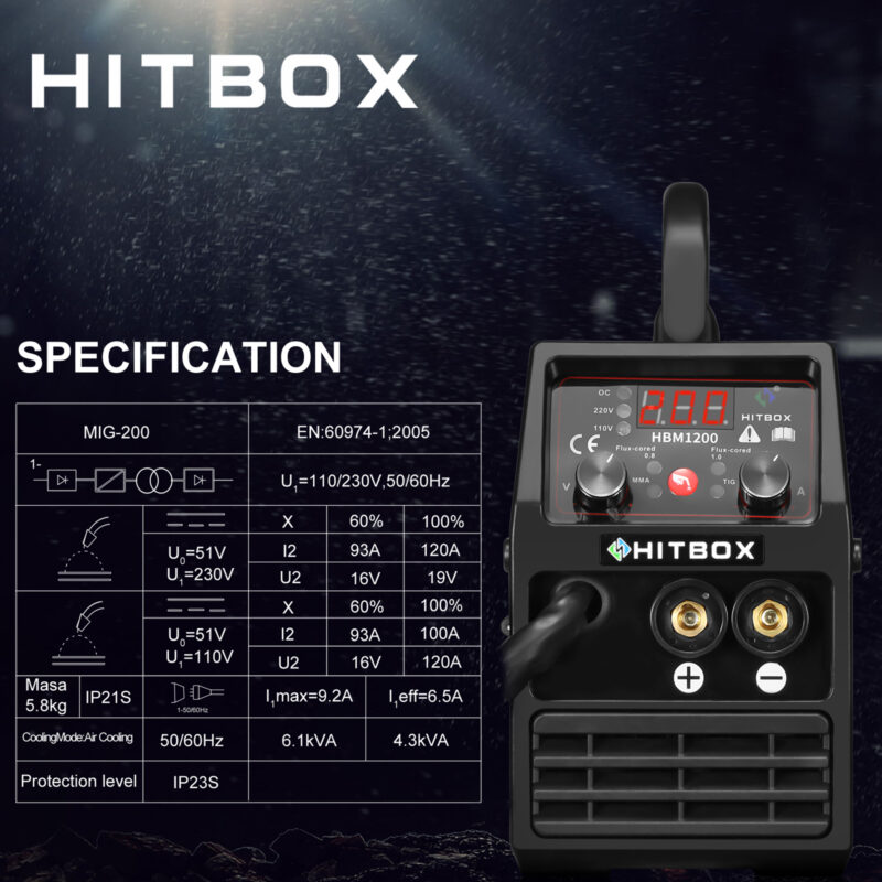 HITBOX HBM1200: Máquina de Soldadura 3 en 1 de Alto Rendimiento | 220V
